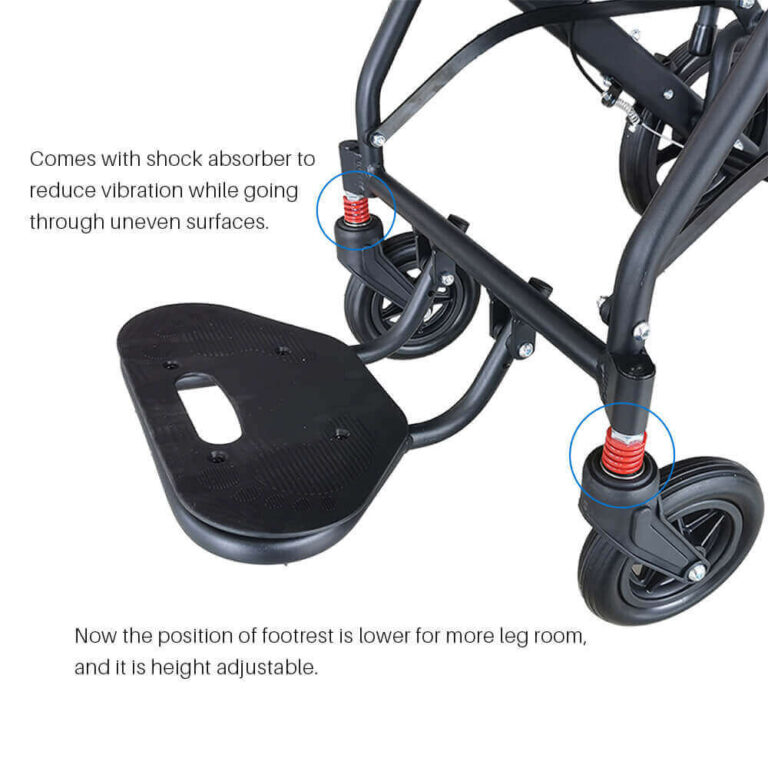 Supe Lite Transport Chair - Extremely compact, handy and economy.